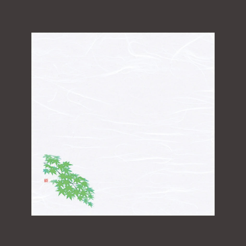 Unryu Washi Paper 4-inch Shikisai Unryu Paper, Green Maple, 100 sheets ...