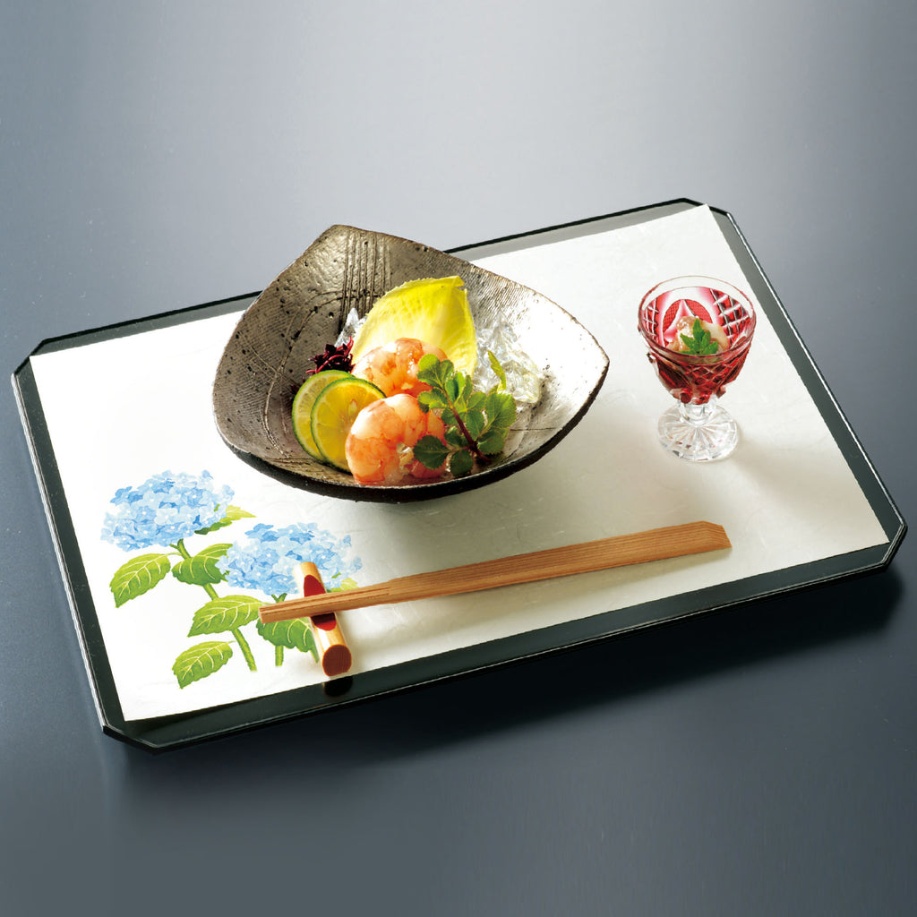 13.3cm Unryu Washi Kaiseki Mat, Four Seasons, Hydrangea, 50 Sheets ...