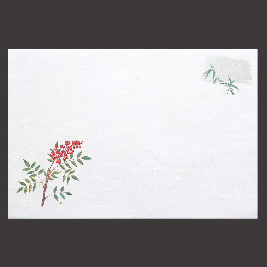 100 sheets of Unryu washi paper kaiseki matte, Kotan, Nanten – YOUBI ...